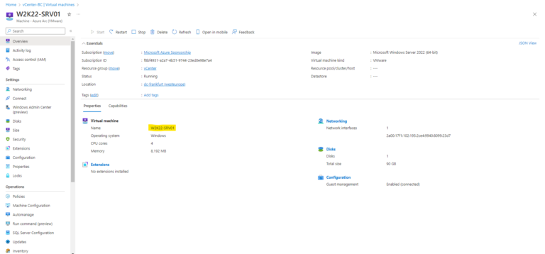 How to set up Arc-enabled VMware vSphere - .matrixpost.net