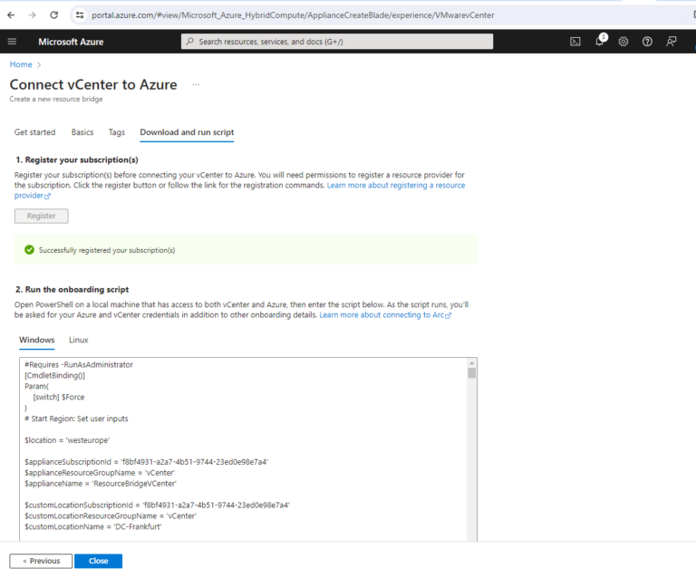 How to set up Arc-enabled VMware vSphere - .matrixpost.net