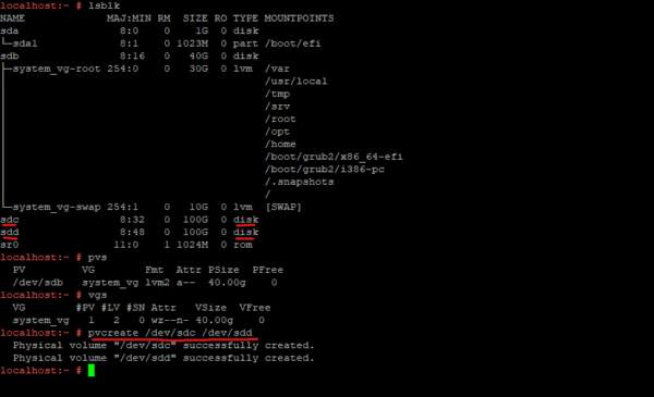 Linux LVM – Create a new Volume Group and Logical Volumes - .matrixpost.net
