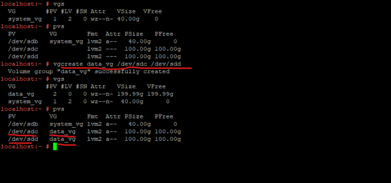 Linux LVM – Create a new Volume Group and Logical Volumes - .matrixpost.net