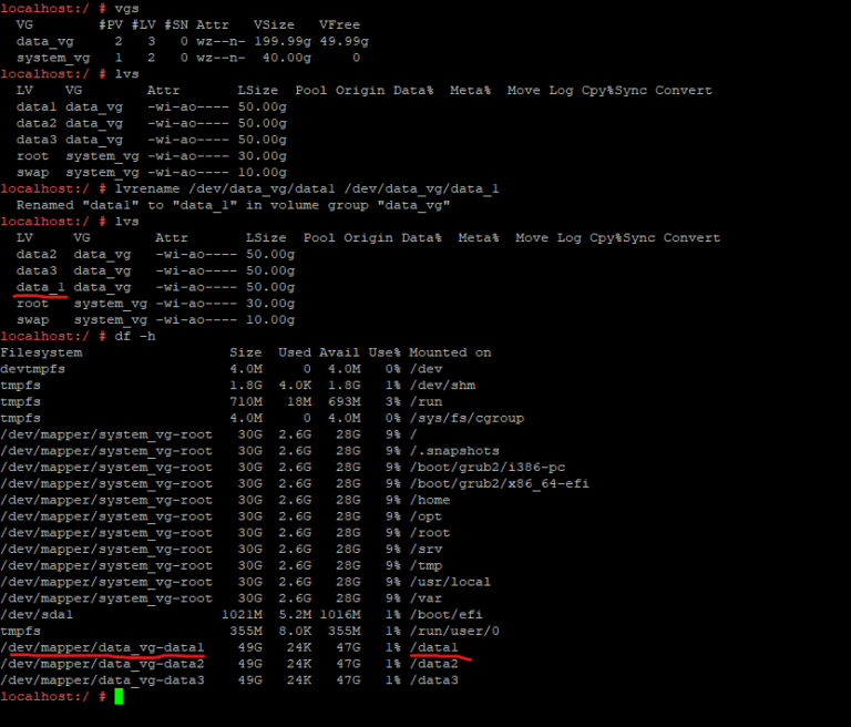 Linux LVM – Rename Logical Volumes - .matrixpost.net