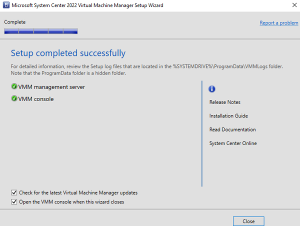 Set up System Center 2022 Virtual Machine Manager (SCVMM) - .matrixpost.net