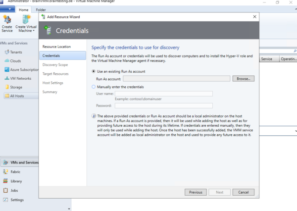 Running System Center 2022 Virtual Machine Manager (SCVMM ...
