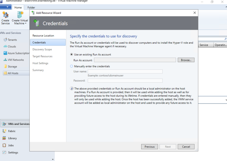 Running System Center 2022 Virtual Machine Manager (SCVMM ...