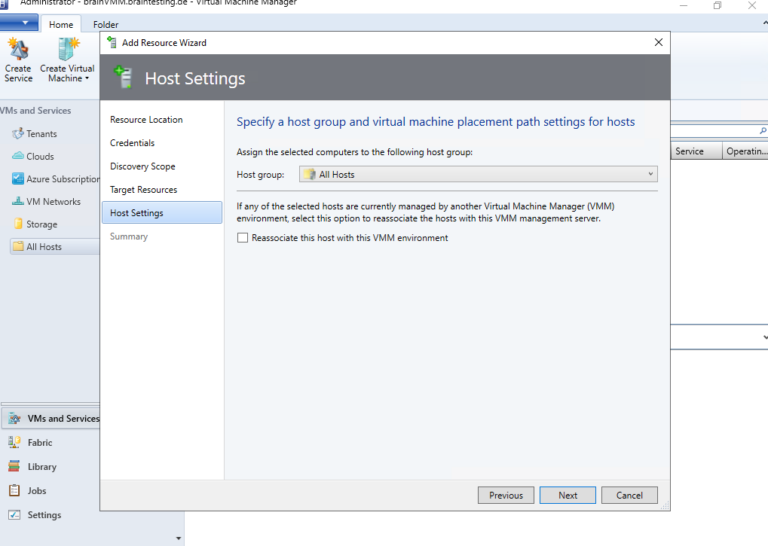 Running System Center 2022 Virtual Machine Manager (SCVMM ...