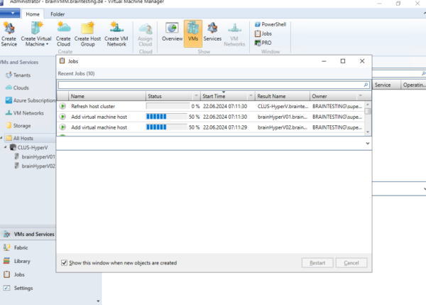 Running System Center 2022 Virtual Machine Manager (SCVMM ...