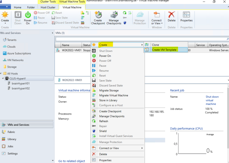 Running System Center 2022 Virtual Machine Manager (SCVMM ...