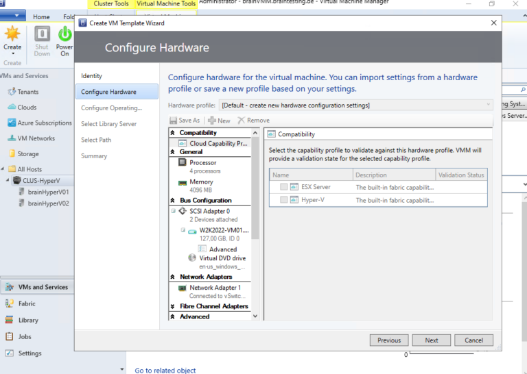 Running System Center 2022 Virtual Machine Manager (SCVMM ...