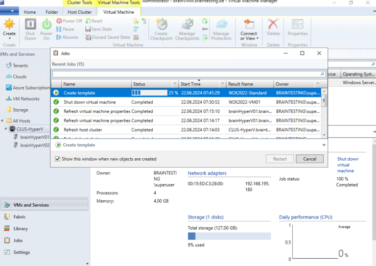 Running System Center 2022 Virtual Machine Manager (SCVMM ...