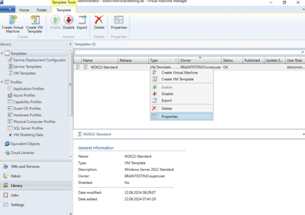 Running System Center 2022 Virtual Machine Manager (SCVMM) - .matrixpost.net