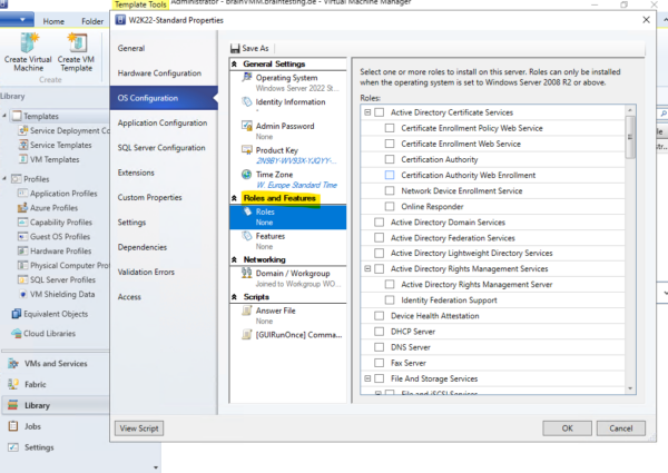 Running System Center 2022 Virtual Machine Manager (SCVMM ...
