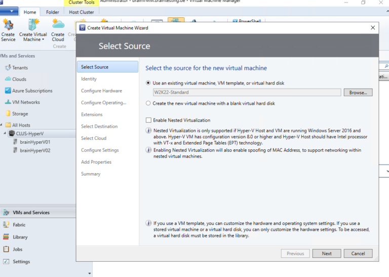 Running System Center 2022 Virtual Machine Manager (SCVMM ...