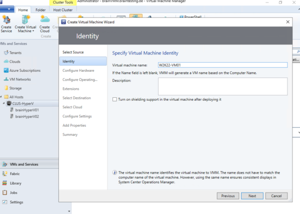 Running System Center 2022 Virtual Machine Manager (SCVMM ...