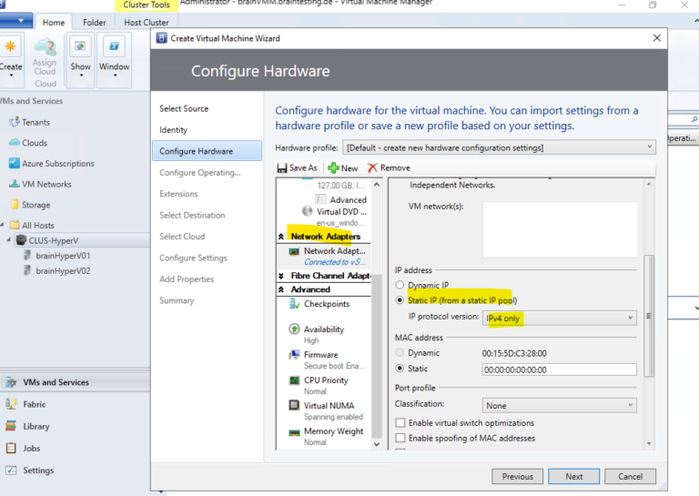 Running System Center 2022 Virtual Machine Manager (SCVMM ...