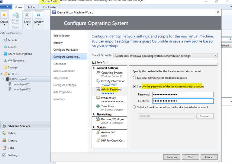 Running System Center 2022 Virtual Machine Manager (SCVMM ...