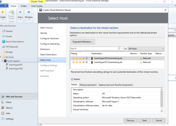 Running System Center 2022 Virtual Machine Manager (SCVMM ...