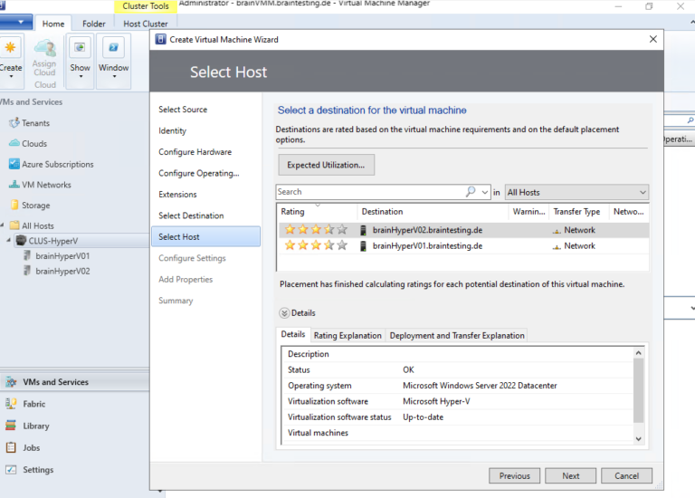 Running System Center 2022 Virtual Machine Manager (SCVMM ...