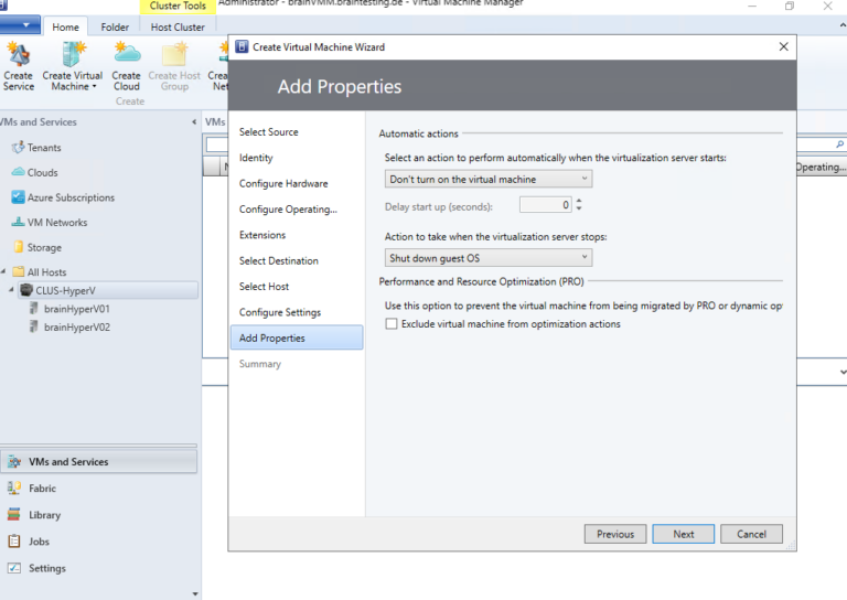 Running System Center 2022 Virtual Machine Manager (SCVMM ...