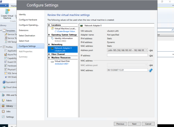 Running System Center 2022 Virtual Machine Manager (SCVMM ...