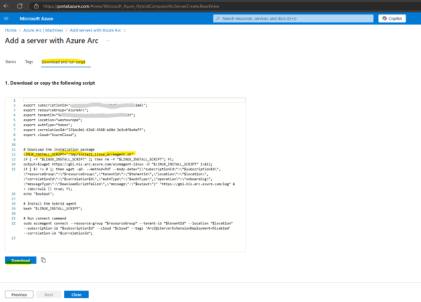 How to onboard on-premise Server to Azure Arc - .matrixpost.net