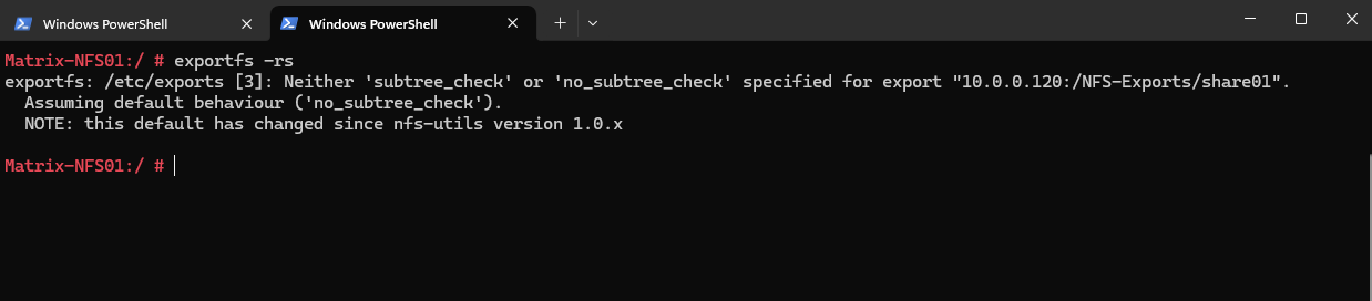 Set up an NFS Server on SUSE Linux Enterprise Server 15 - .matrixpost.net