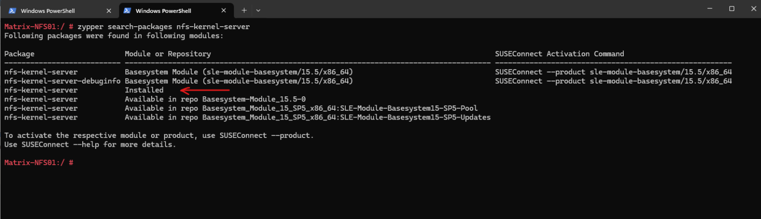Set up an NFS Server on SUSE Linux Enterprise Server 15 - .matrixpost.net