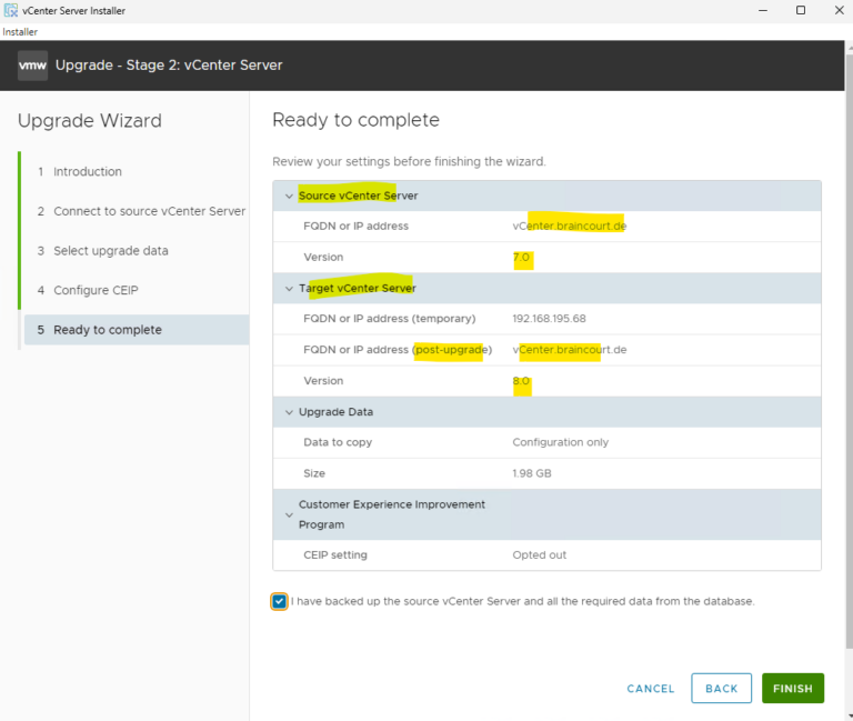 Upgrade the VMware vSphere Environment from Version 7 to 8 – Part 1 ...