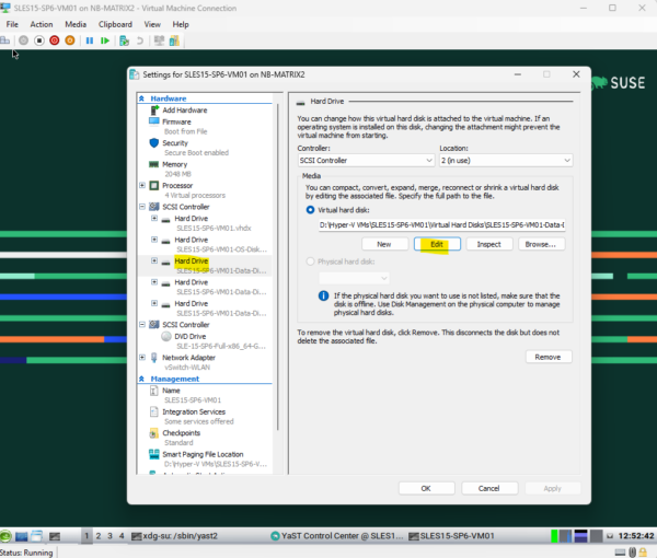 How to extend LVM Logical Volumes stored on extended Disk Partitions instead on whole ...