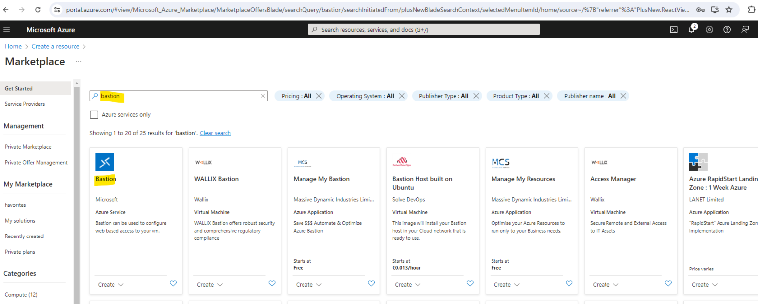 Set up Azure Bastion - .matrixpost.net