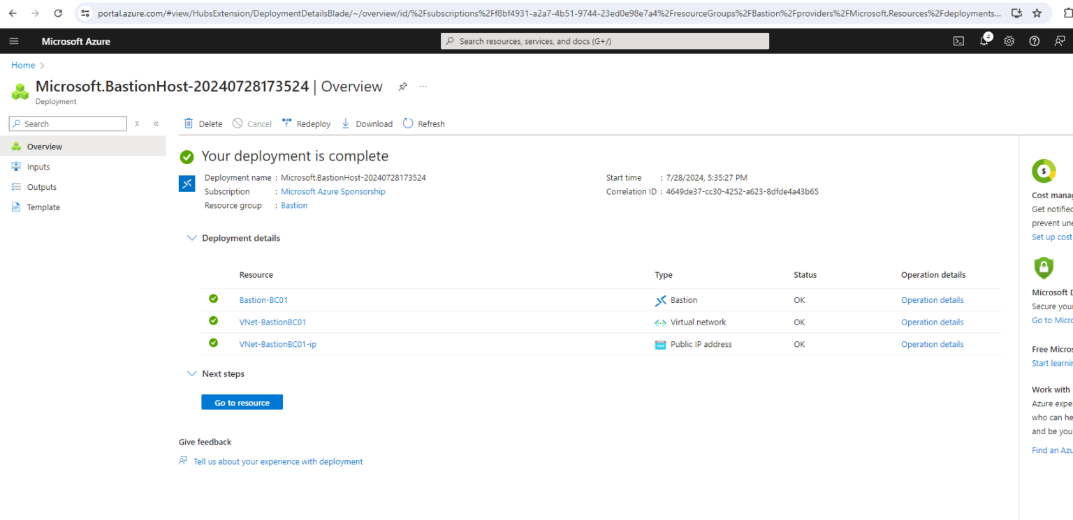 Set up Azure Bastion - .matrixpost.net