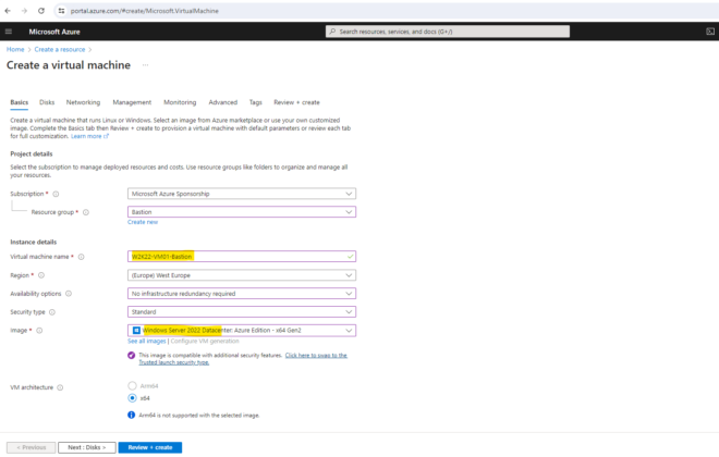 Set up Azure Bastion - .matrixpost.net