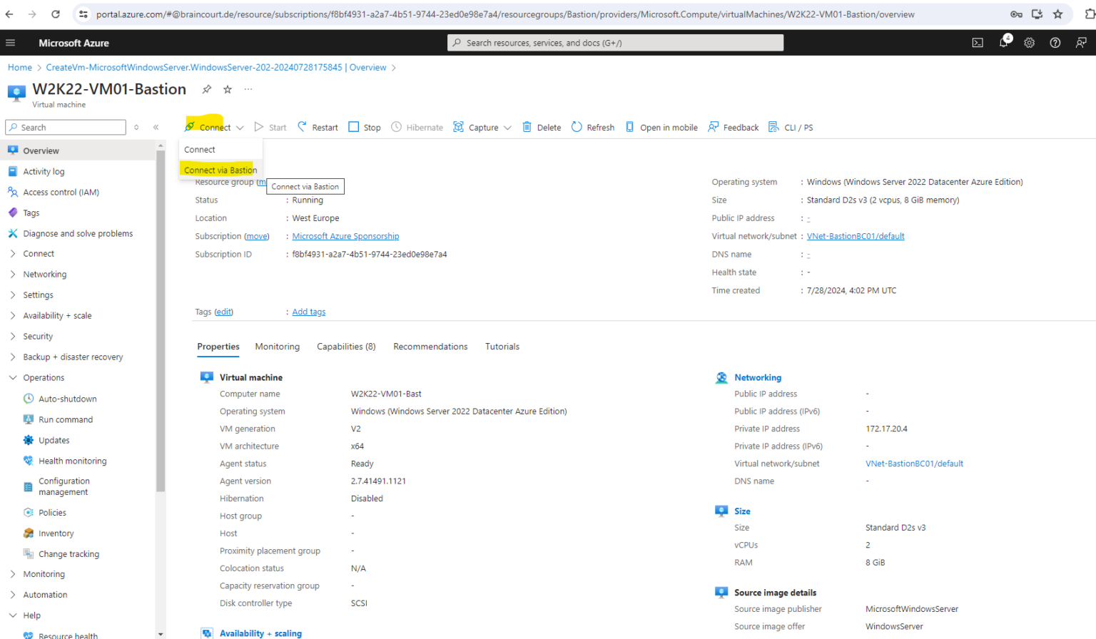 Set up Azure Bastion - .matrixpost.net