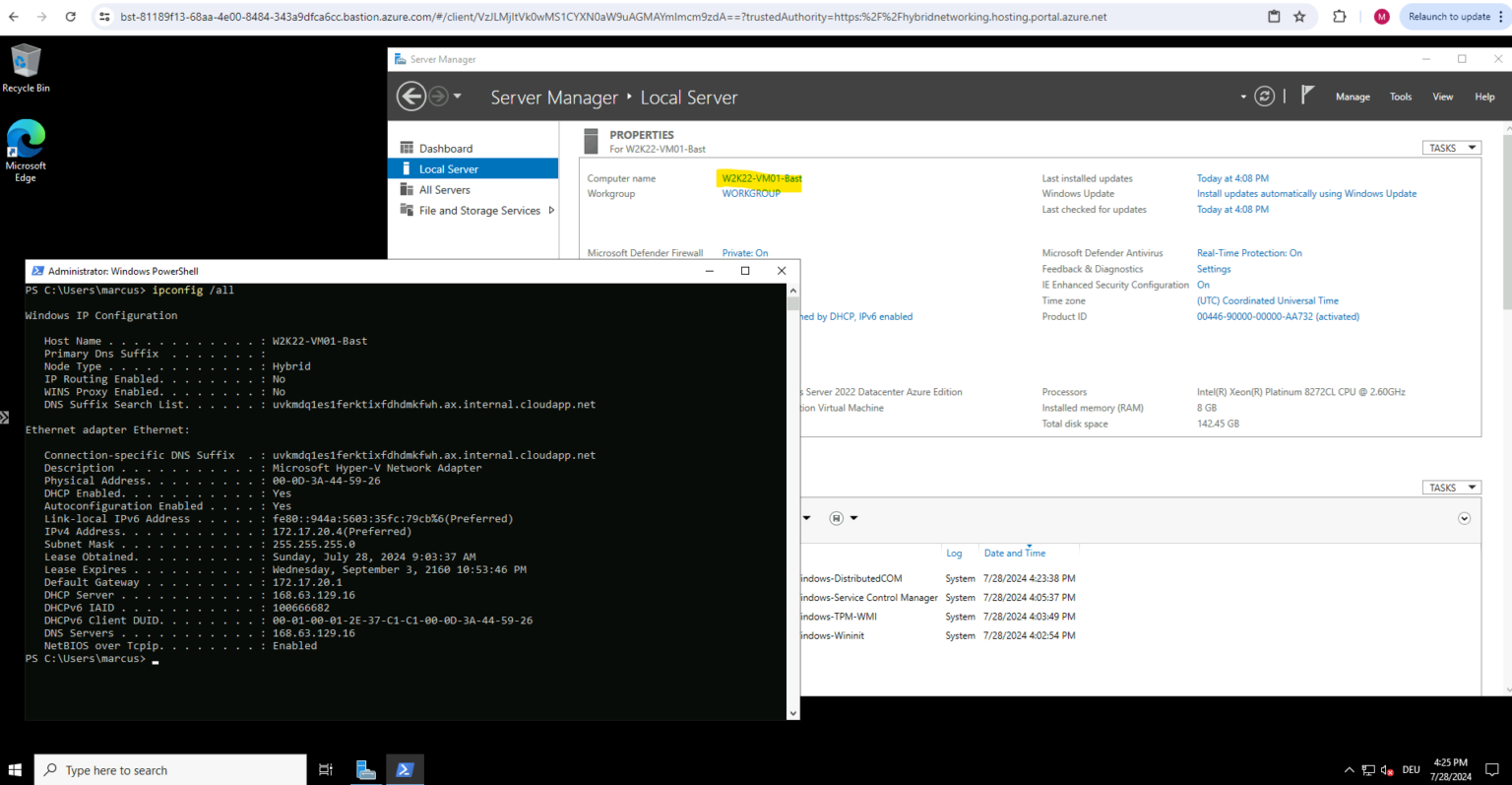 Set up Azure Bastion - .matrixpost.net