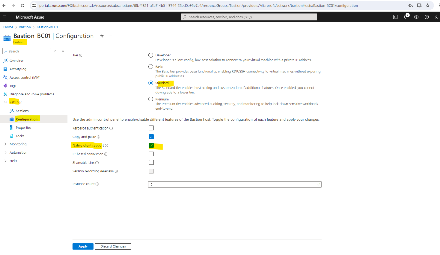 Set up Azure Bastion - .matrixpost.net