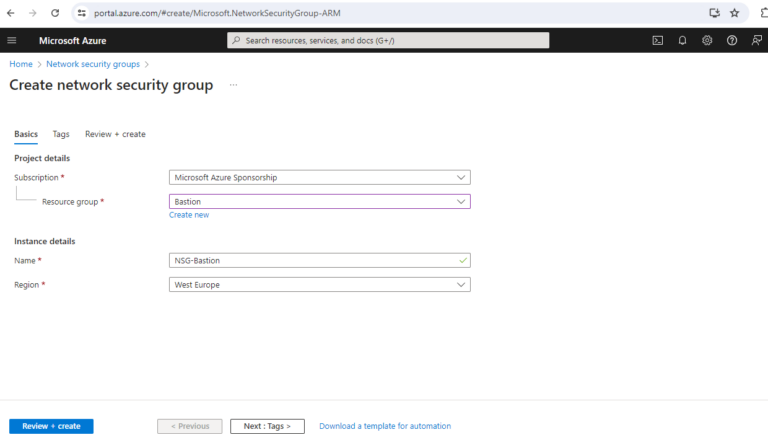 Set up Azure Bastion - .matrixpost.net