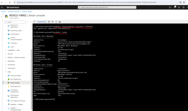 How To Run Azure Vms In Safe Mode Rdp Service Not Available In Safe Mode Using The Serial