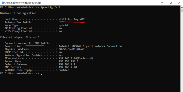 Impact of DNS Primary Suffix and DNS Suffix Search List on the DNS Name ...