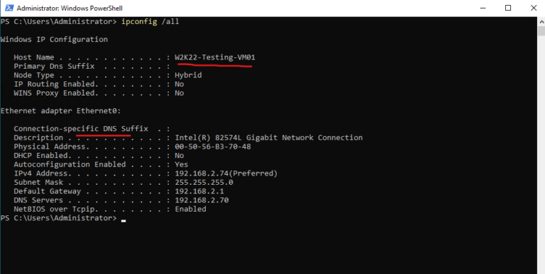 Impact of DNS Primary Suffix and DNS Suffix Search List on the DNS Name Resolution - .matrixpost.net