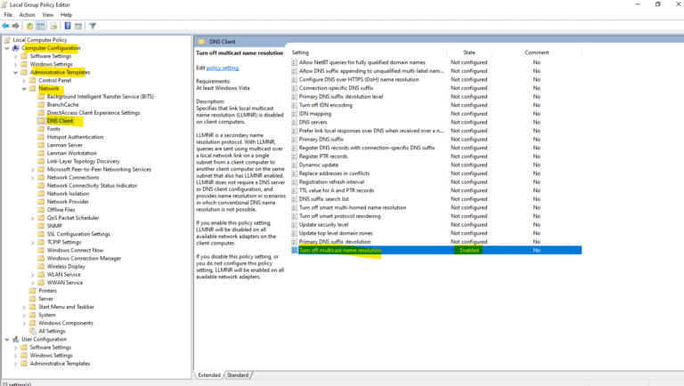 Impact of DNS Primary Suffix and DNS Suffix Search List on the DNS Name ...