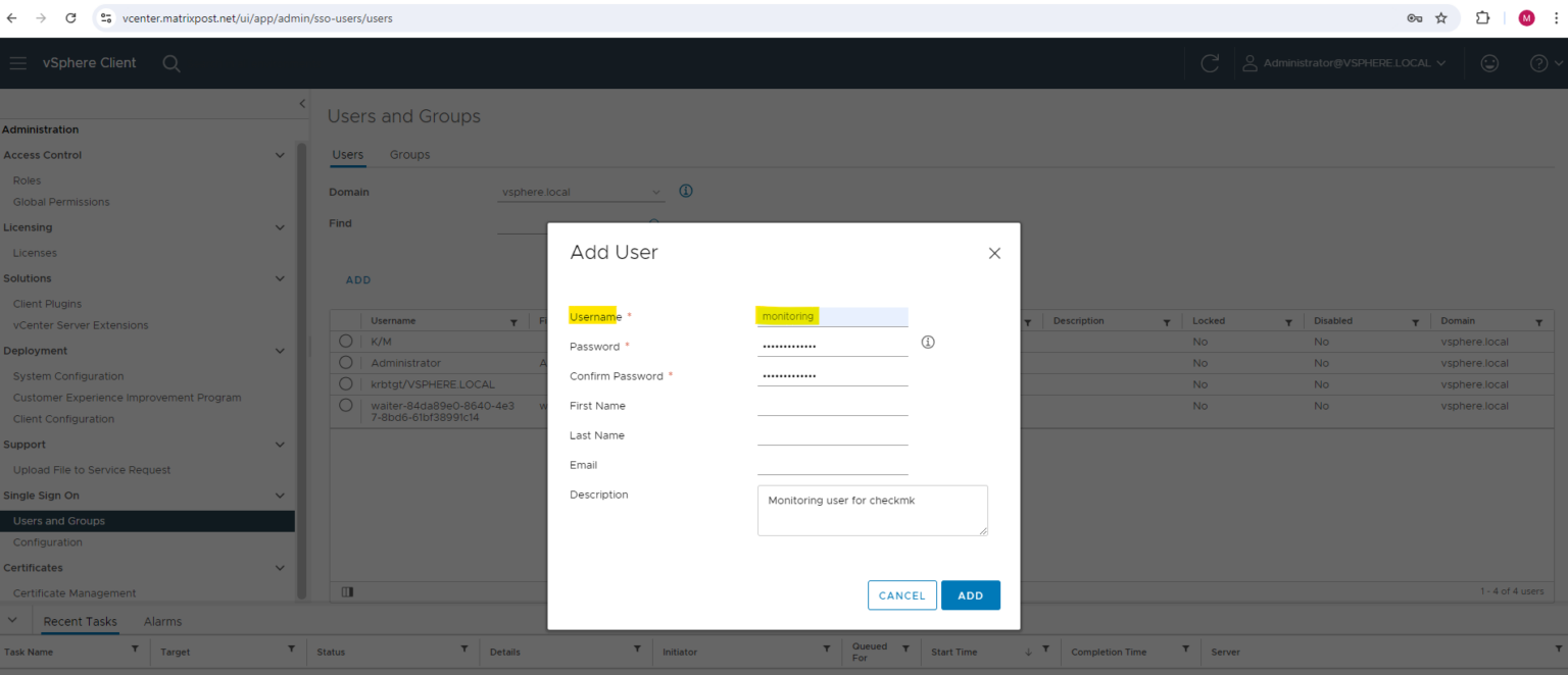 How to monitor VMware vSphere Environments in Checkmk - .matrixpost.net