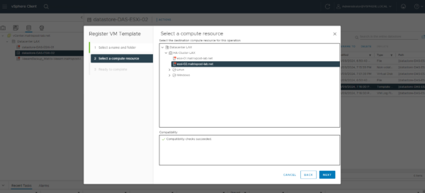 Restore/Register a VM or VM Template in vSphere - .matrixpost.net