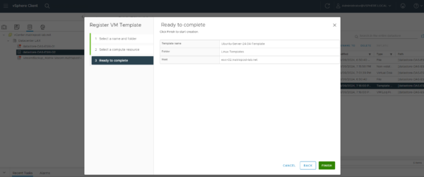 Restore/Register a VM or VM Template in vSphere - .matrixpost.net