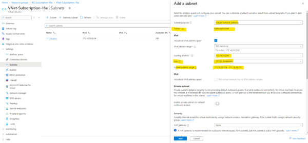 Set Up An Ipsec Route Based Site To Site Vpn Tunnel Between Azure And On Premise Home Network