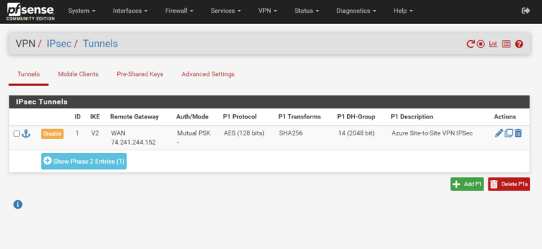 Set up an IPSec route-based Site-to-Site VPN Tunnel between Azure and On-Premise (Home Network ...