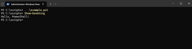 What is PowerShell Dot Sourcing? - .matrixpost.net