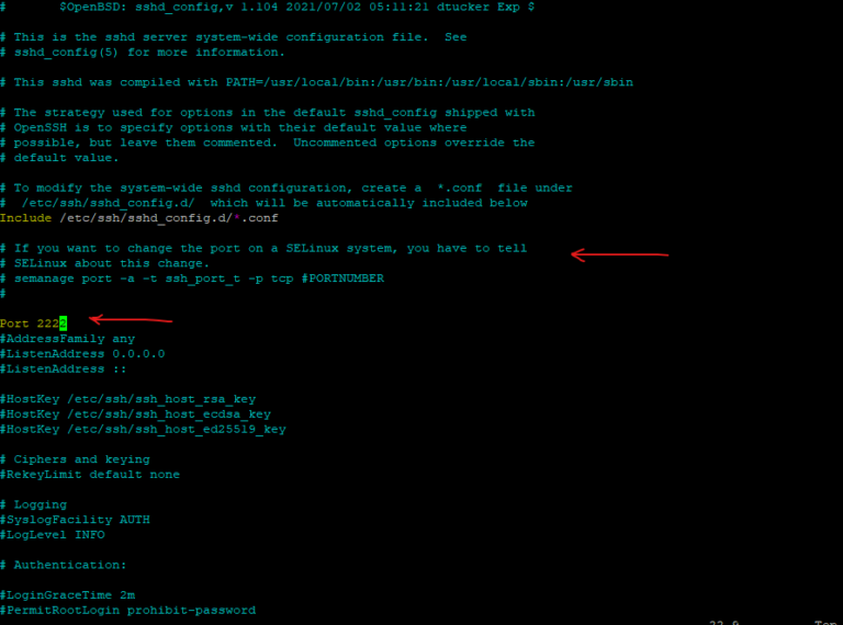 Changing SSH Port on SELinux – Error: Bind to port failed: Permission denied - .matrixpost.net