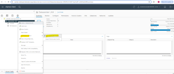 How to deploy a vSphere Distributed Switch in vCenter - .matrixpost.net