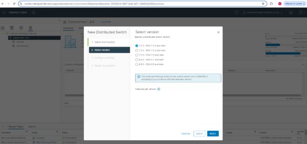 How to deploy a vSphere Distributed Switch in vCenter - .matrixpost.net