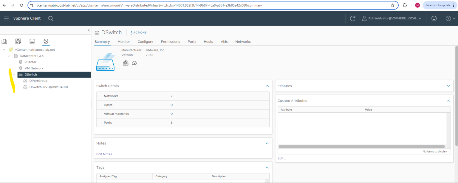 How to deploy a vSphere Distributed Switch in vCenter - .matrixpost.net