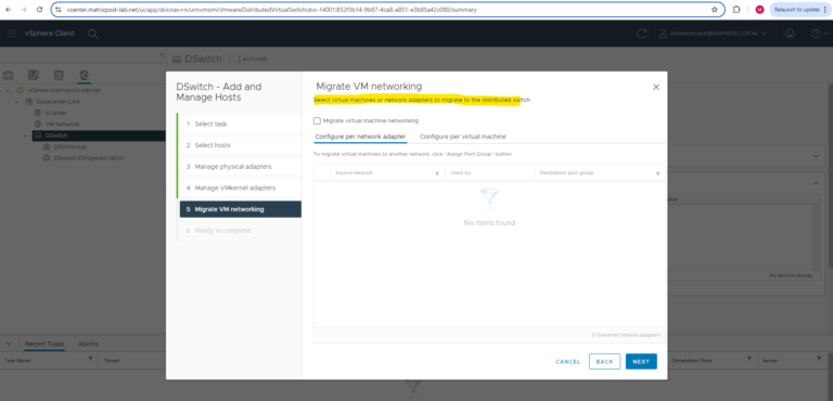 How to deploy a vSphere Distributed Switch in vCenter - .matrixpost.net